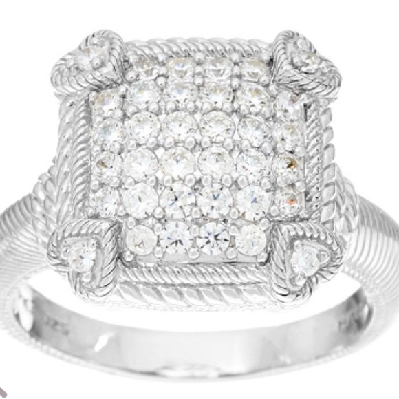 Judith Ripka | Jewelry | Judith Ripka Sterling Dominque Pave Ring ...
